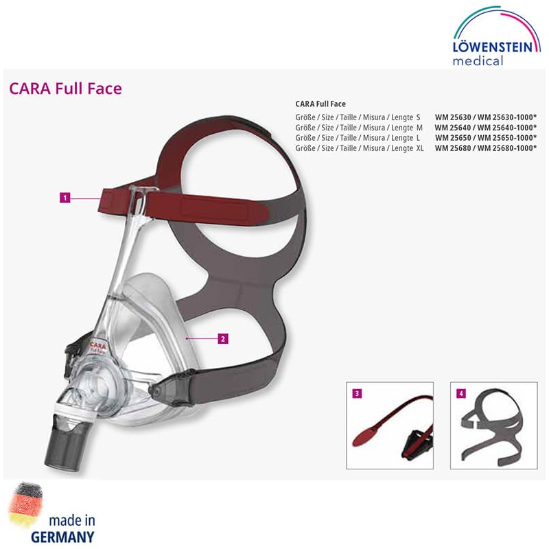 CARA Full Face - Masque CPAP facial Löwenstein | Tunisie