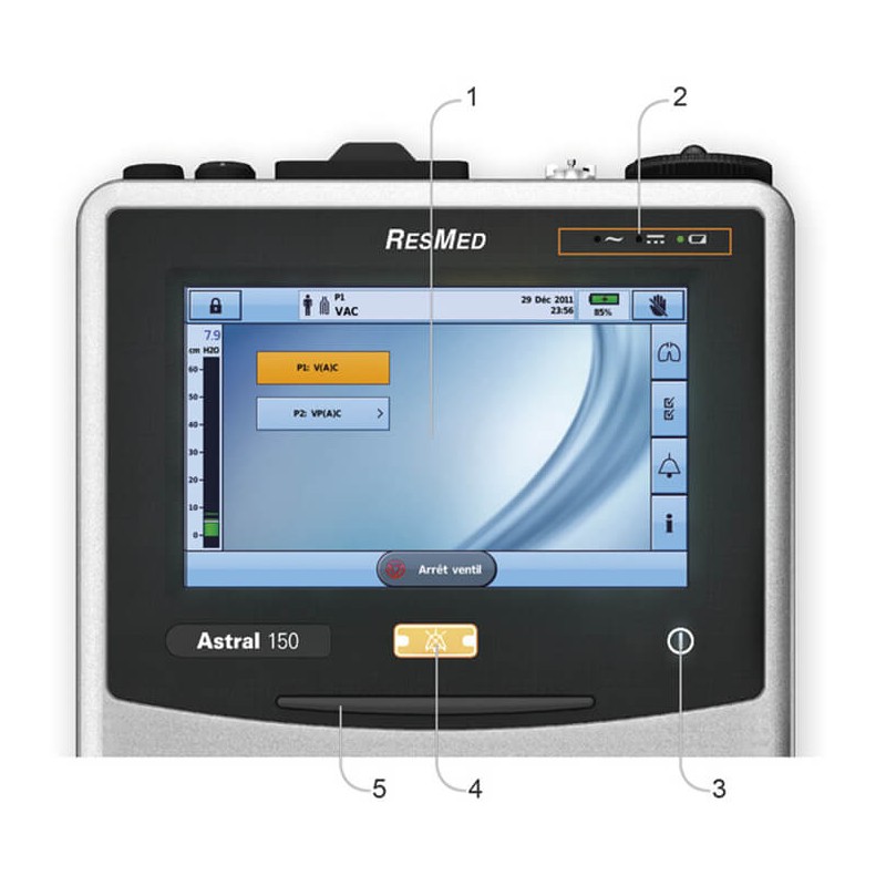 Mobile NIV Ventilator Astral 150 - Resmed | Tunisia