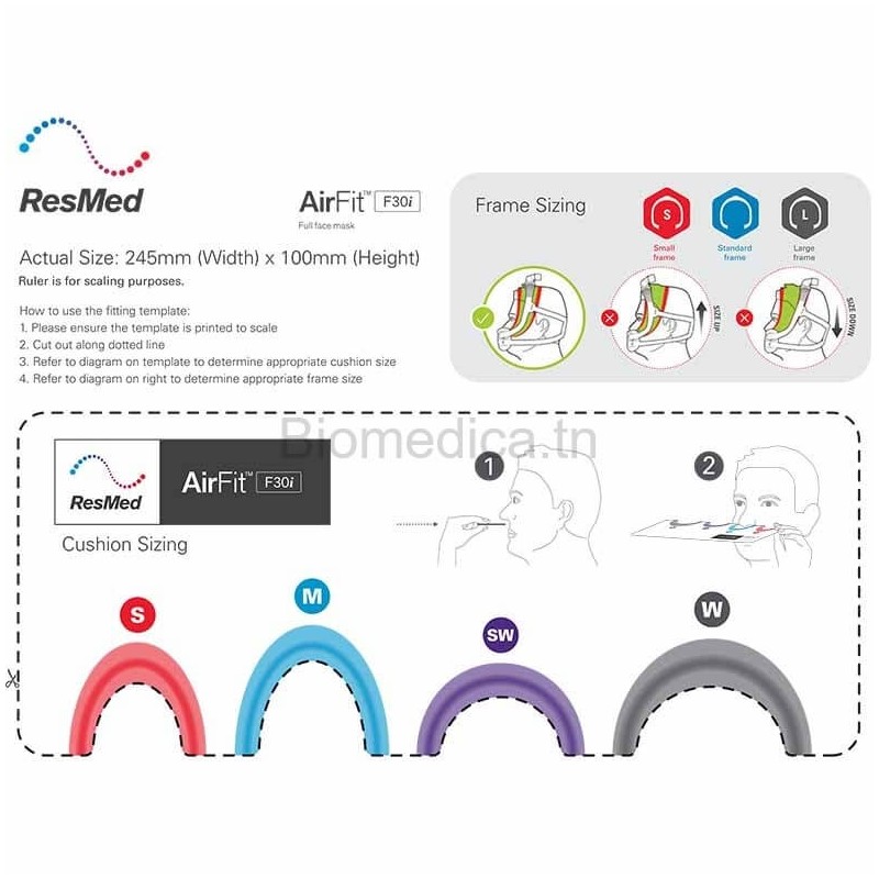 AirFit F30i - high connection facial CPAP mask | TUNISIA