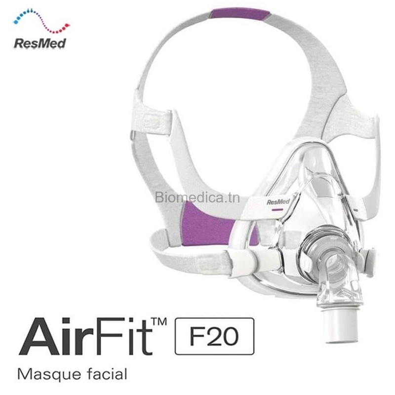 AirFit F20 - ResMed Full Face CPAP Mask | BIOMEDICA TUNISIA