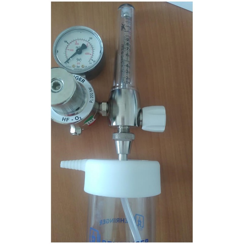 Medical pressure regulator + humidifier | Biomedica Tunisia
