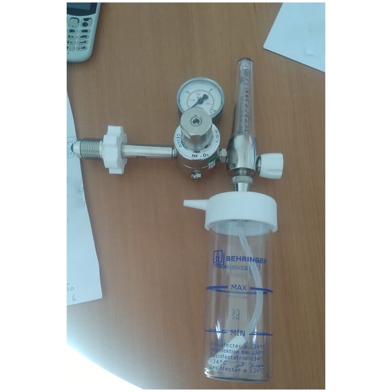 Medical pressure regulator + humidifier | Biomedica Tunisia