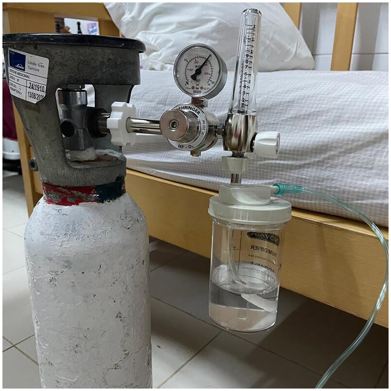 Medical pressure regulator + humidifier | Biomedica Tunisia