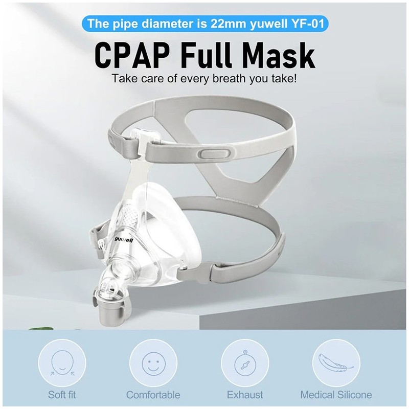 Yuwell YF-01 Facial CPAP Mask | Biomedica Tunisia